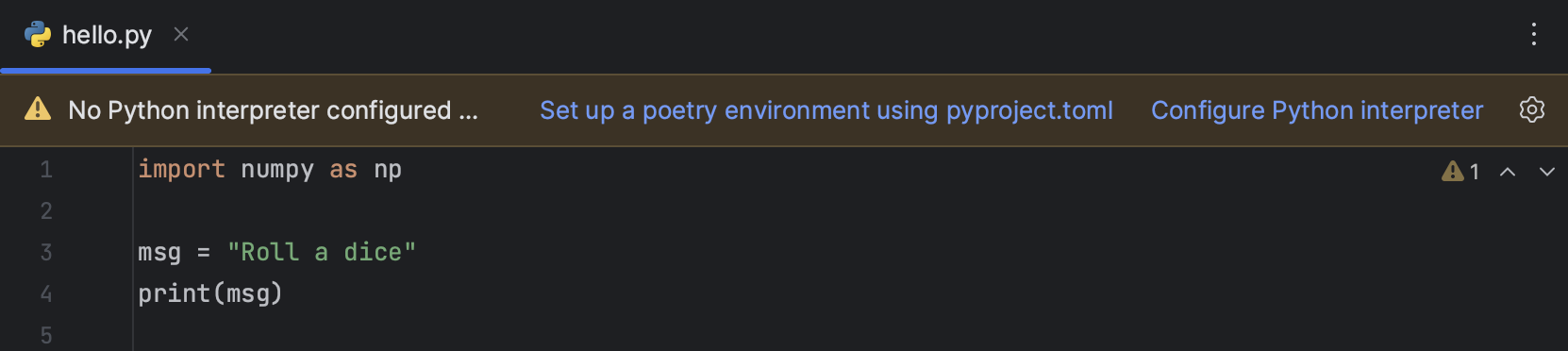 Configure a Poetry environment | PyCharm Documentation