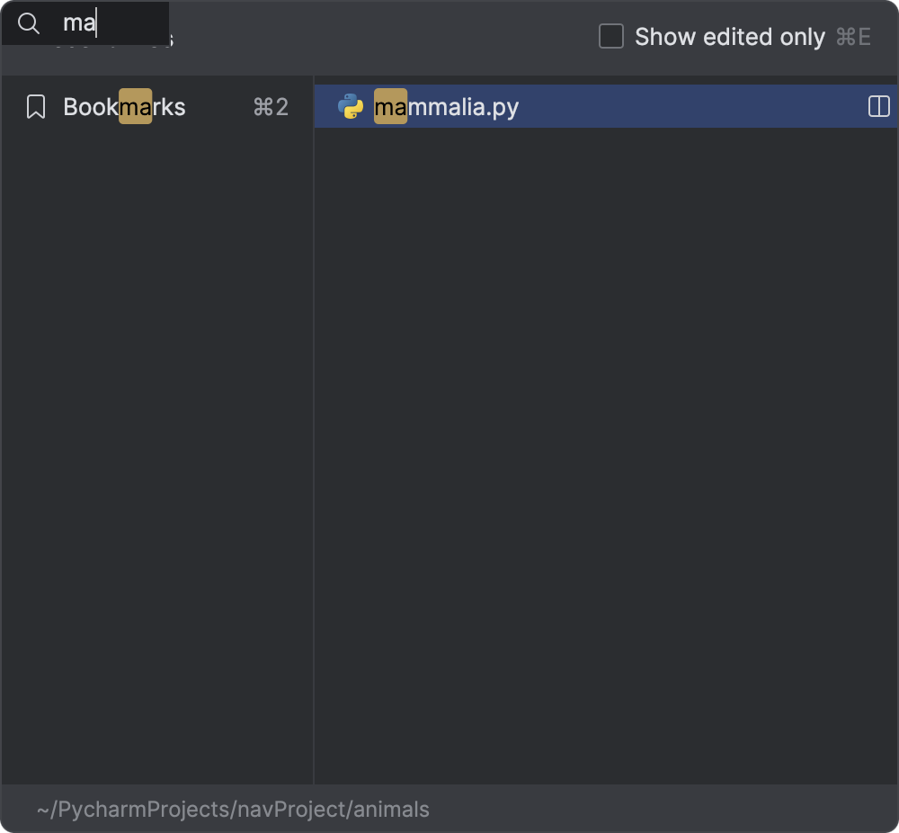 Part 1. Find by name, recent usages, and searching everywhere | PyCharm ...