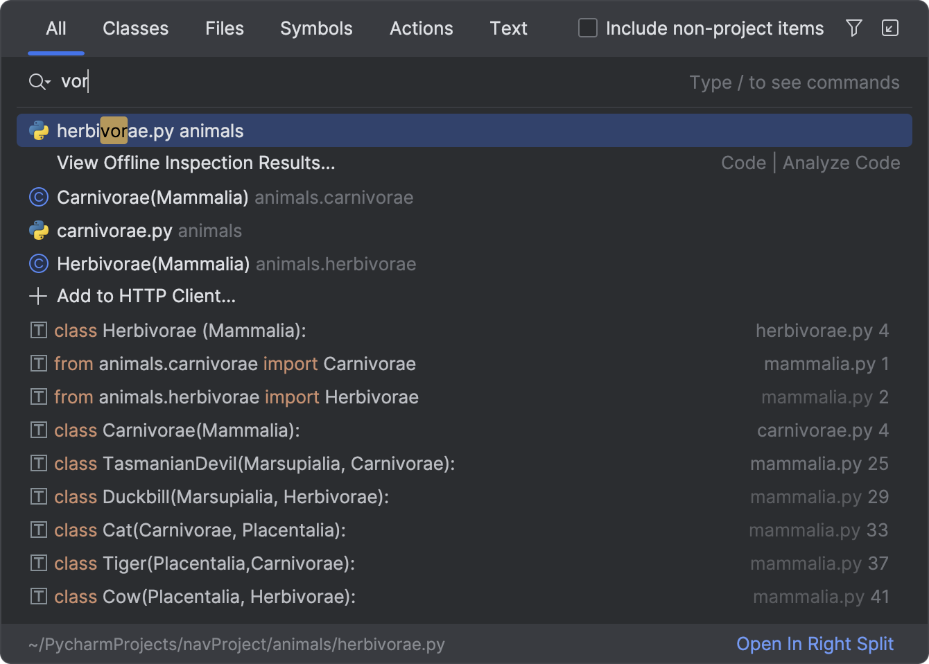 Part 1. Find by name, recent usages, and searching everywhere | PyCharm ...