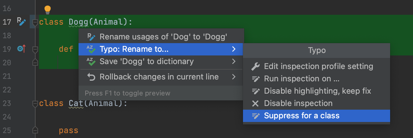 Spellchecking | PyCharm Documentation