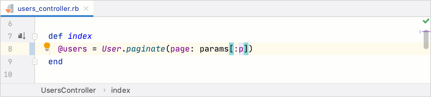 Code completion | RubyMine Documentation