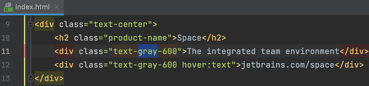 Smart Keys settings: HTML/CSS | PyCharm Documentation
