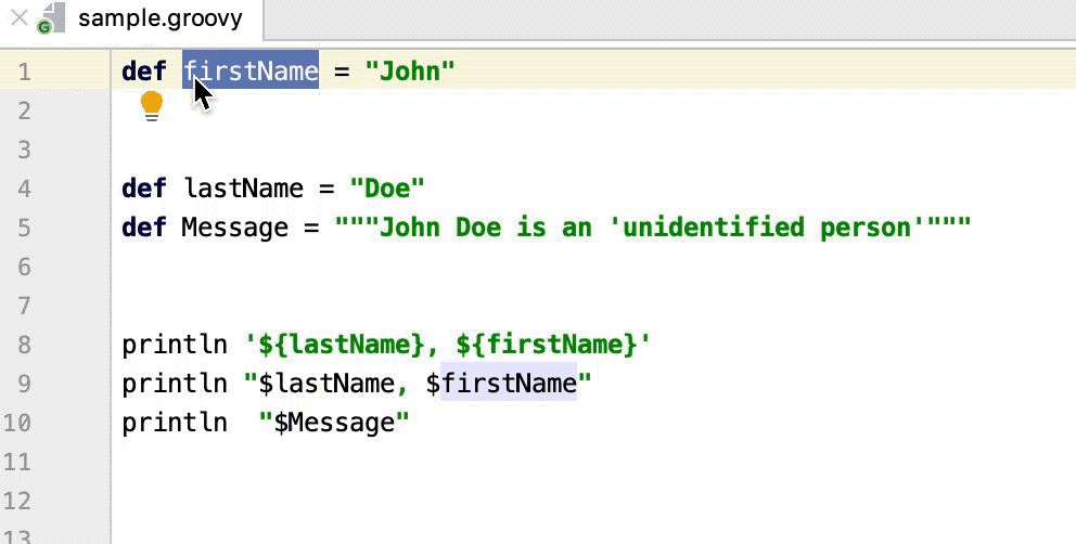 Work with Groovy code in the editor | IntelliJ IDEA Documentation
