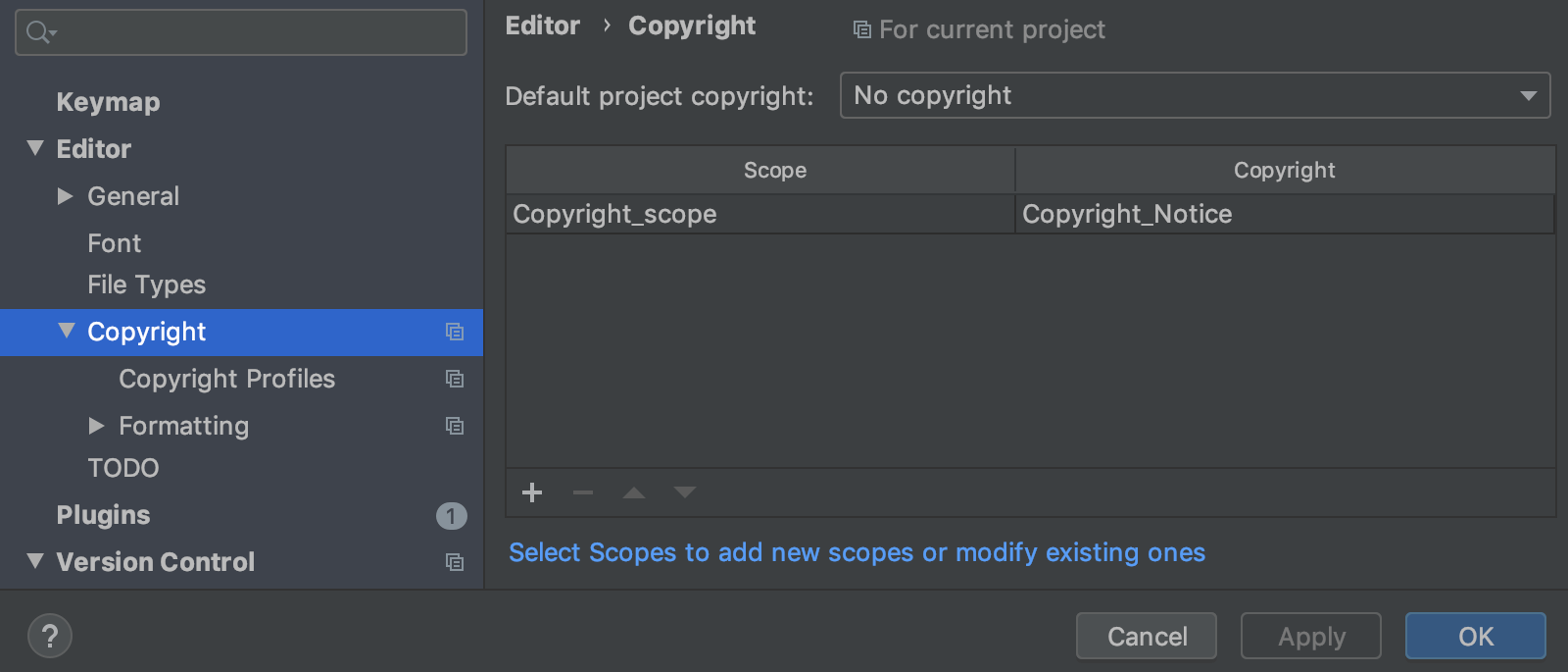 Copyright | WebStorm Documentation