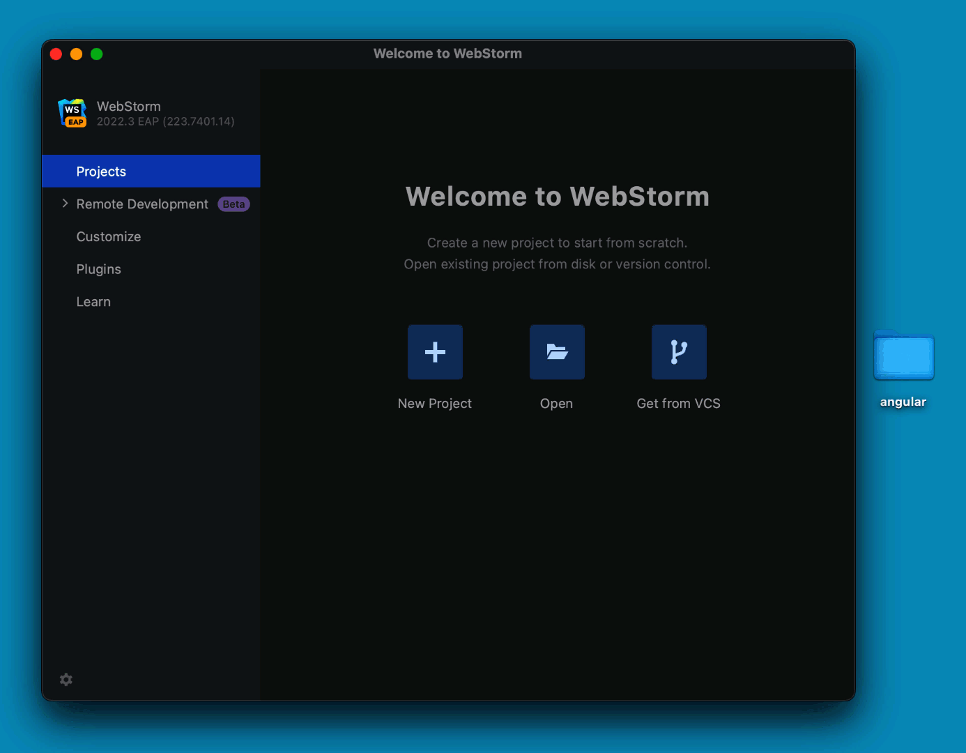 Creating projects | WebStorm Documentation
