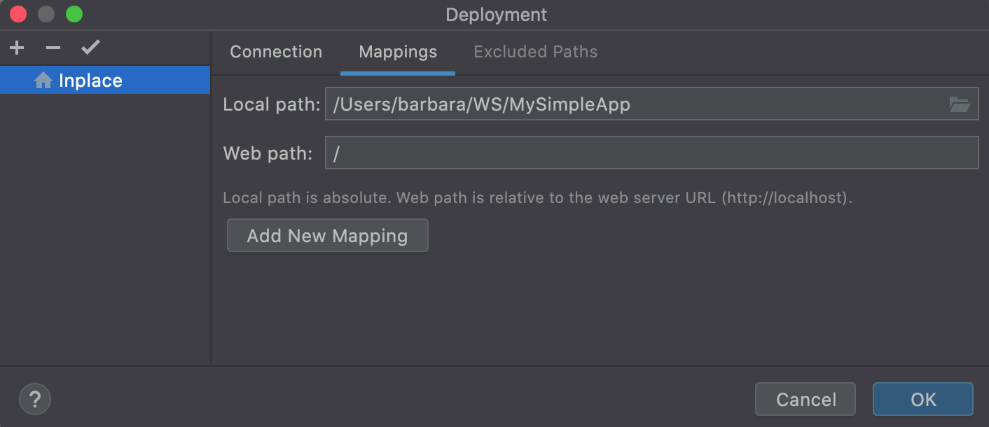 Create a local server configuration | WebStorm Documentation