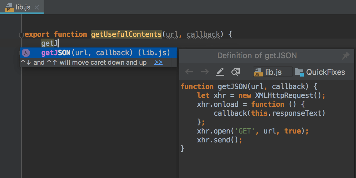 Code completion | WebStorm Documentation