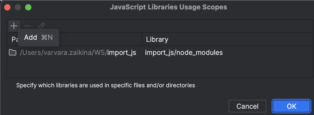 Configure JavaScript libraries | CLion Documentation