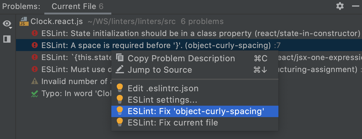 JavaScript linters | RustRover Documentation