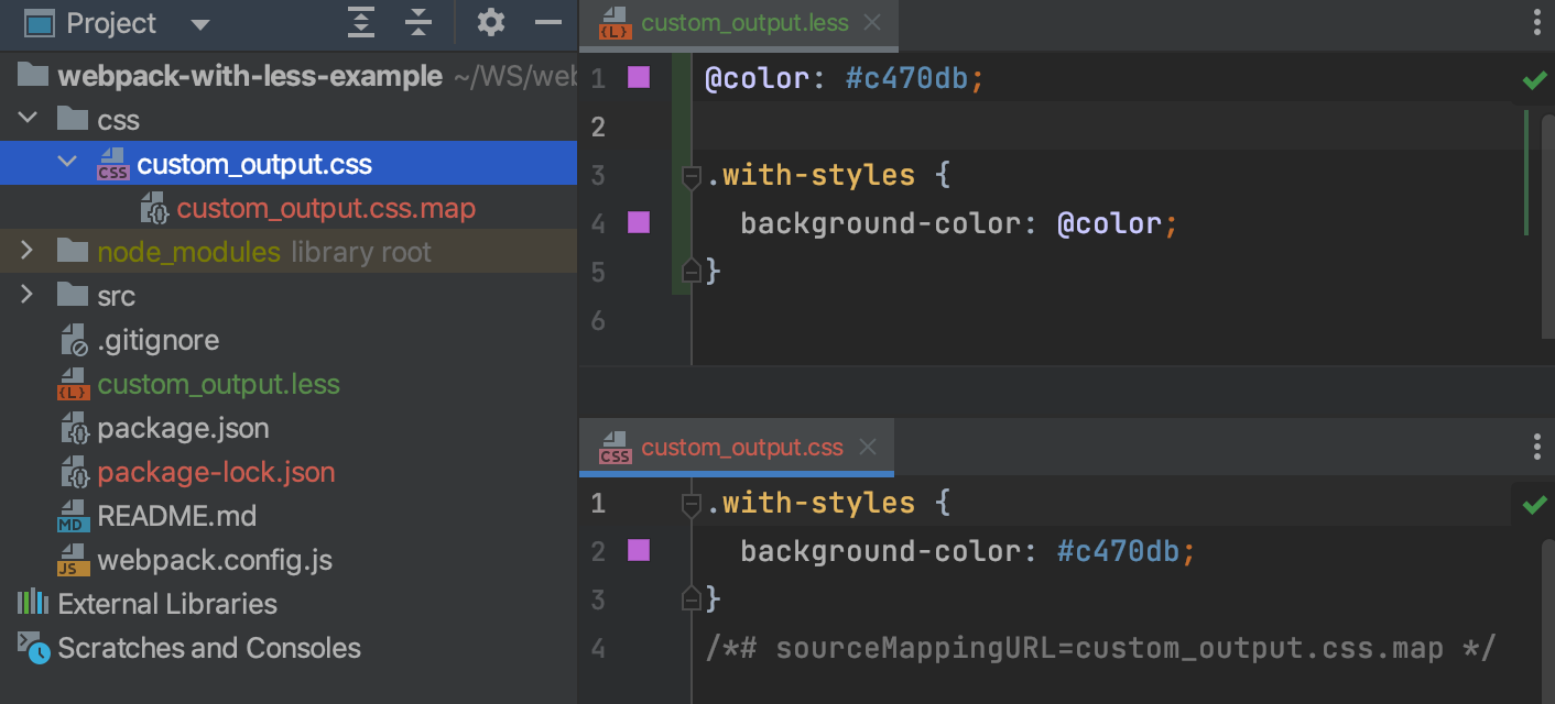 Sass, SCSS, and Less | IntelliJ IDEA Documentation