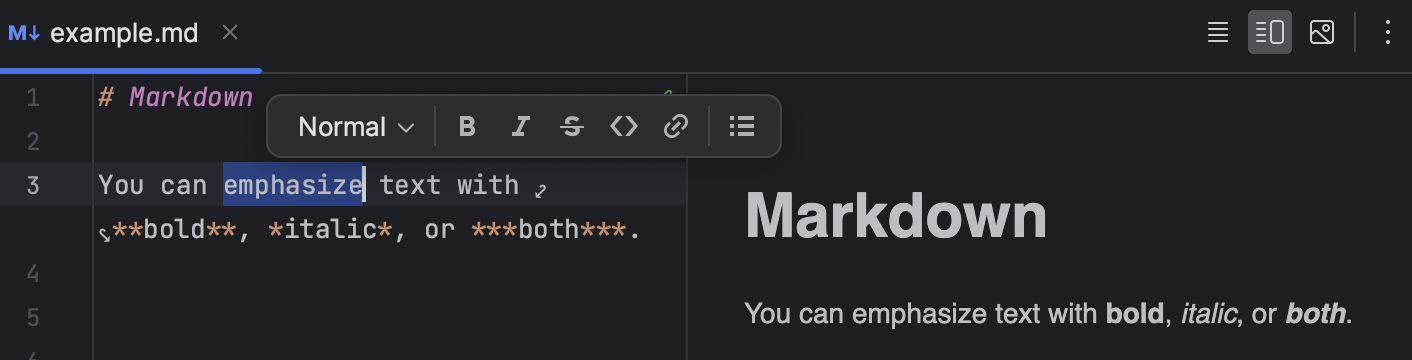 Markdown | WebStorm Documentation
