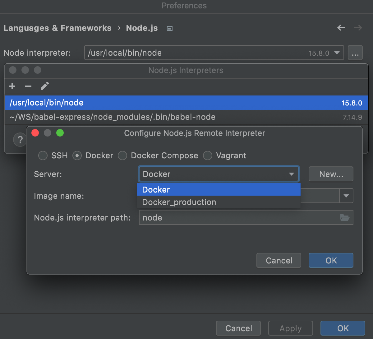 Nodejs With Docker Webstorm Documentation 9743