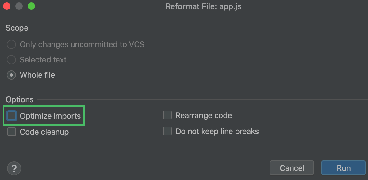Auto import | WebStorm Documentation