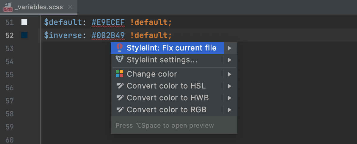 Stylelint | WebStorm Documentation