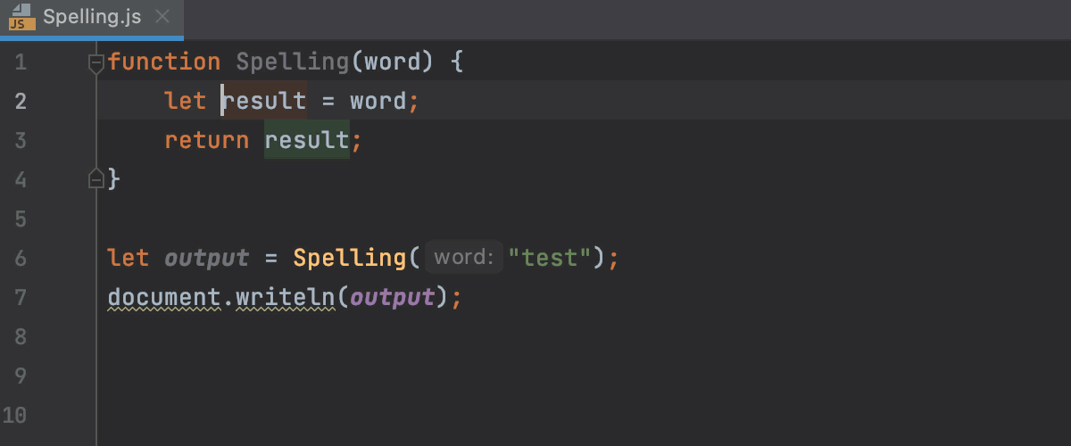 Disabling and enabling inspections | WebStorm Documentation
