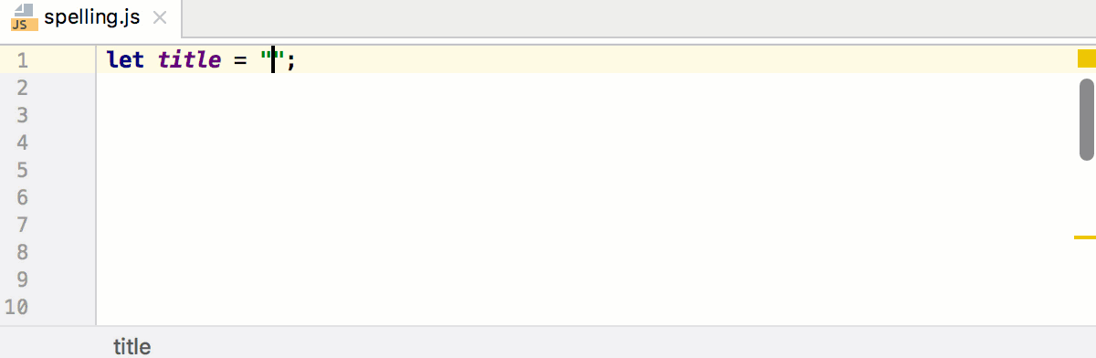 Spellchecking | WebStorm Documentation