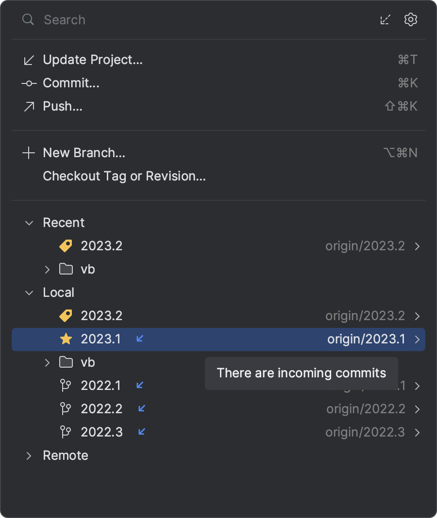 Sync with a remote Git repository (fetch, pull, update) | GoLand ...