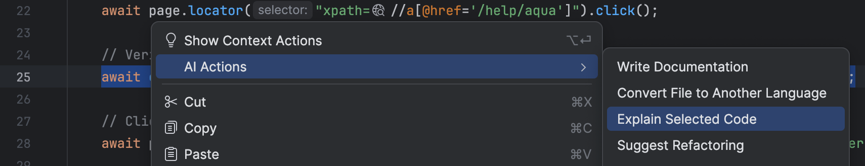 Use Ai Prompts To Explain And Refactor Your Code Aqua Documentation