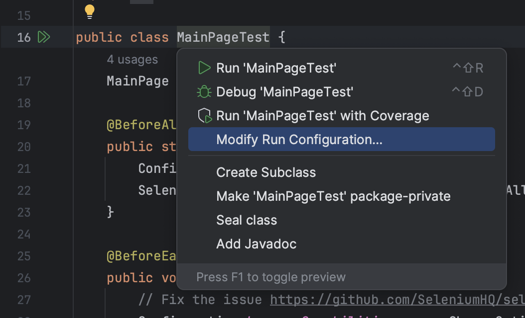 Run Debug Configurations Aqua Documentation