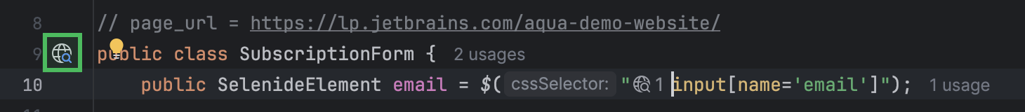 Work with Web Inspector | Aqua Documentation