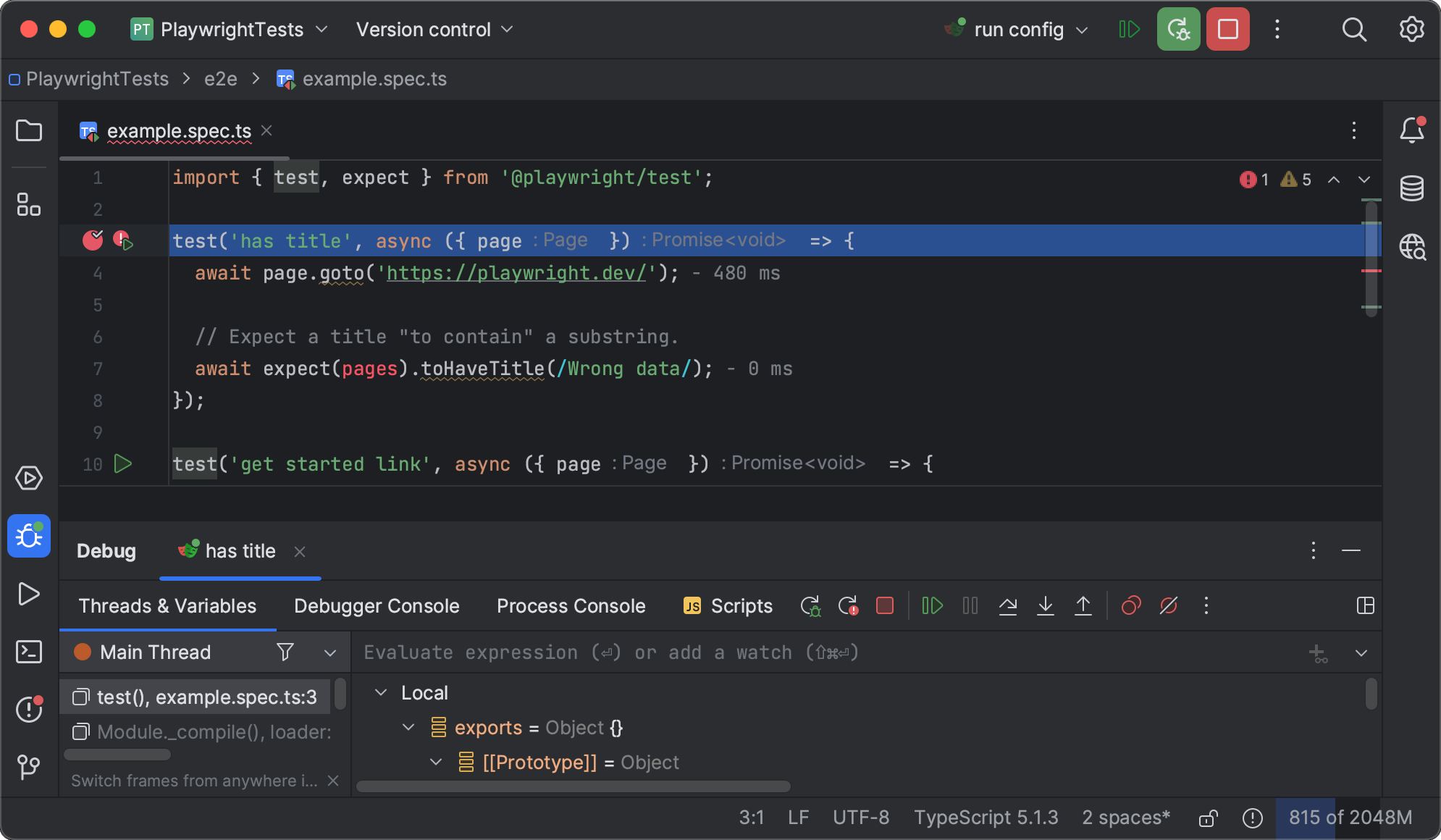 Web UI Test Automation | IntelliJ IDEA Documentation