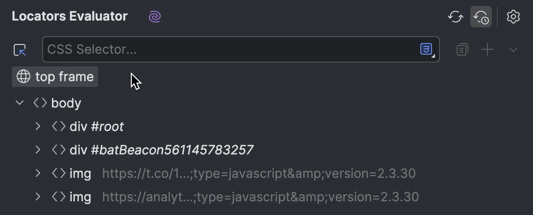 Work with Web Inspector | Aqua Documentation