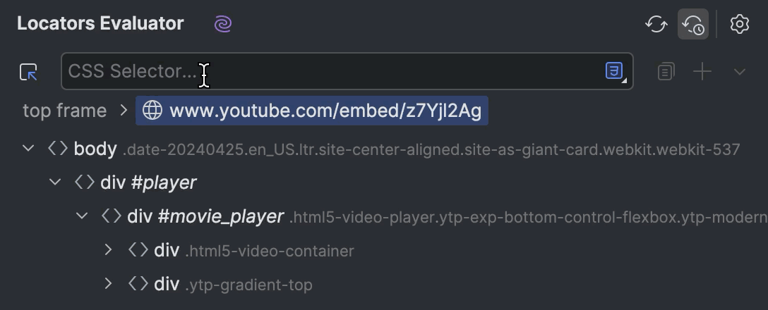 Work with Web Inspector | Aqua Documentation
