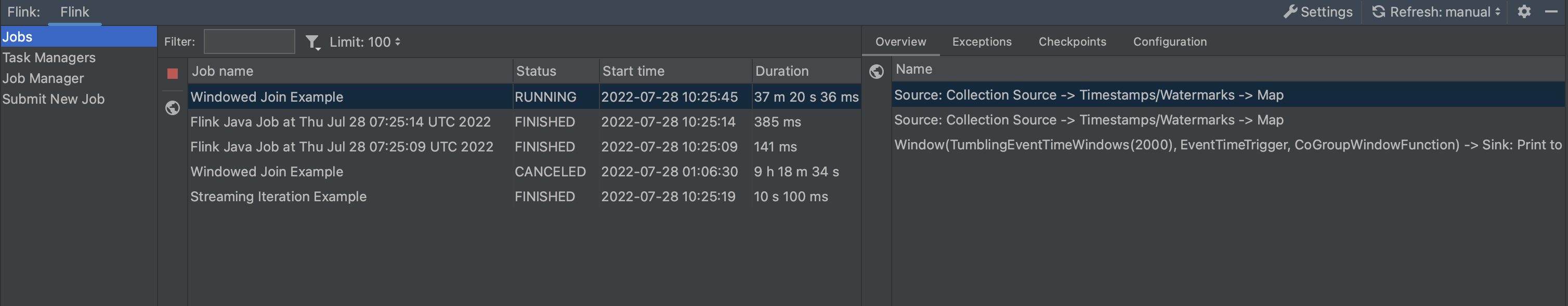 Flink monitoring | DataGrip Documentation