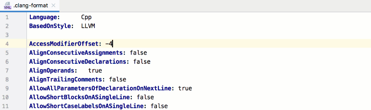 ClangFormat as alternative formatter | CLion Documentation