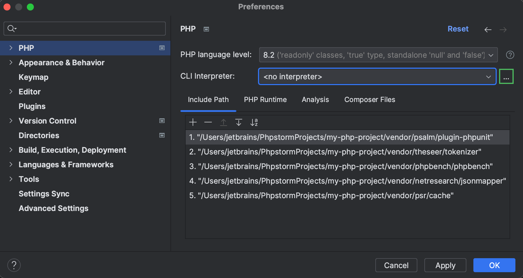 Configure local PHP interpreters | PhpStorm Documentation