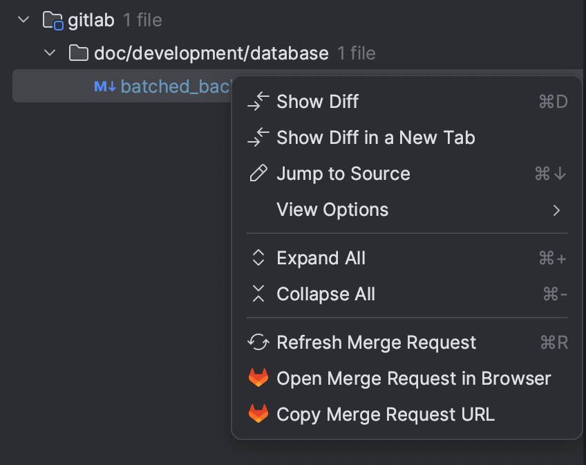 Work with GitLab merge requests | PyCharm Documentation