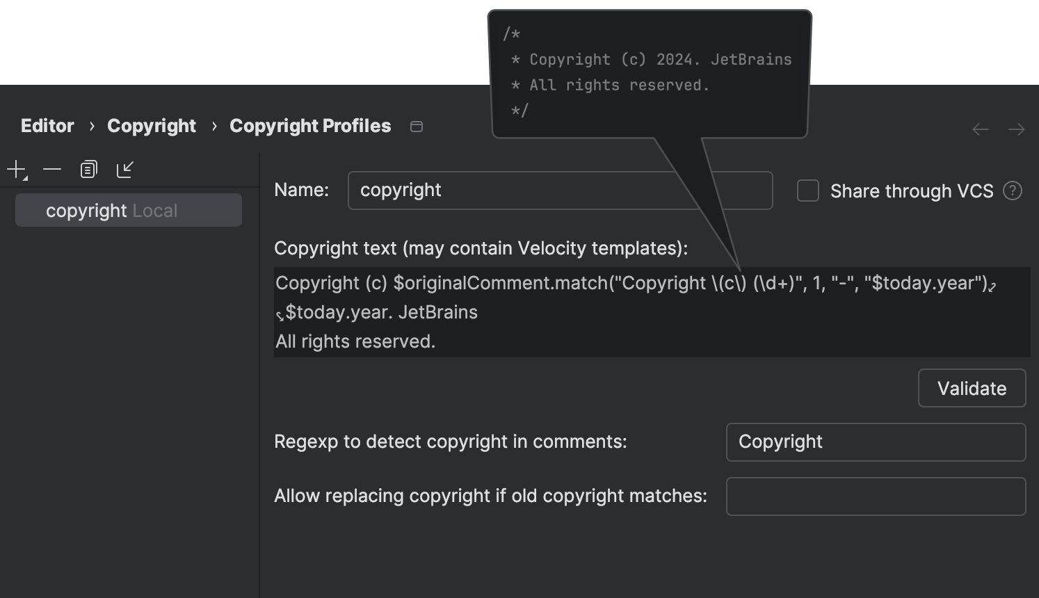 Copyright | IntelliJ IDEA Documentation