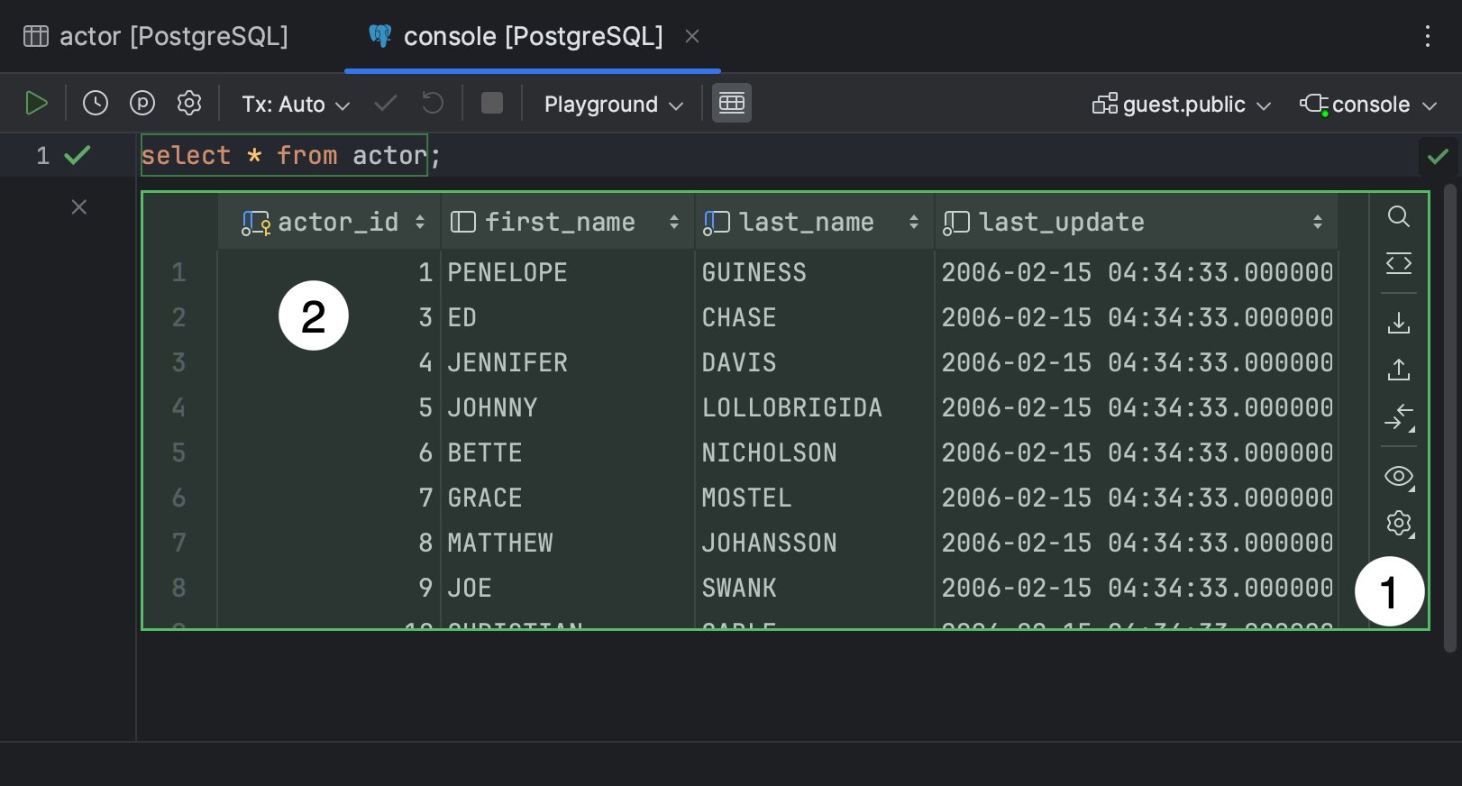 Data editor and viewer | PyCharm Documentation