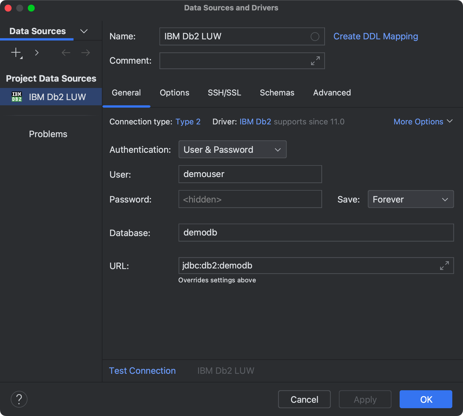 IBM Db2 LUW | DataGrip Documentation