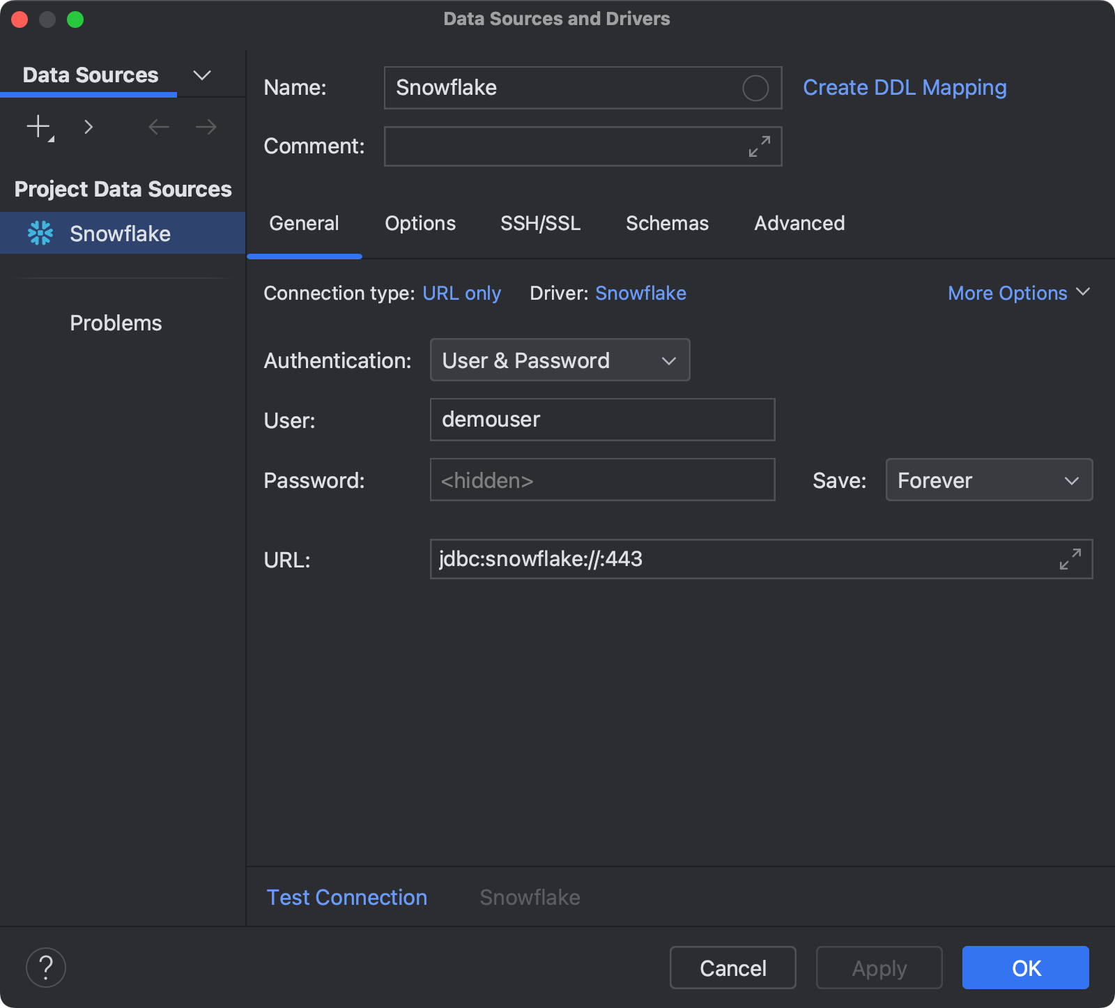 Snowflake | DataGrip Documentation