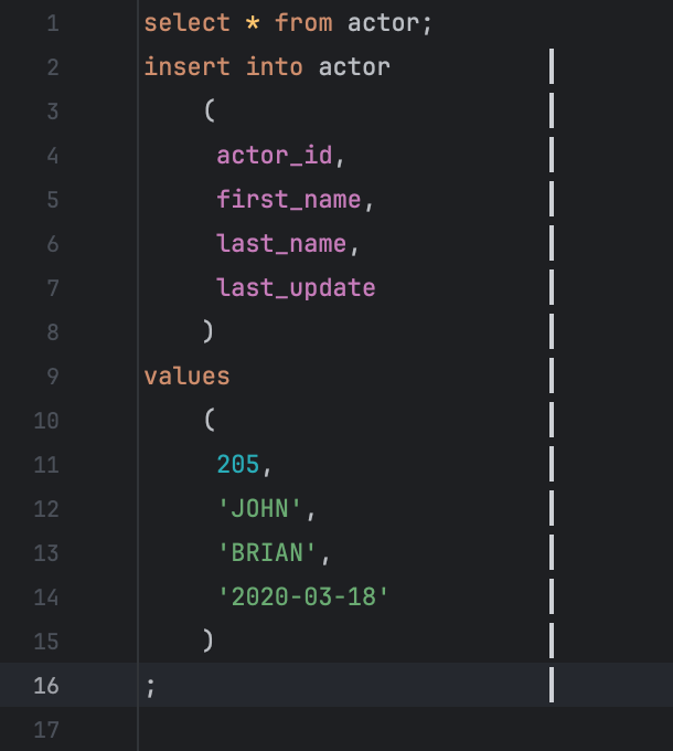 Multiple cursors and selection ranges | DataGrip Documentation