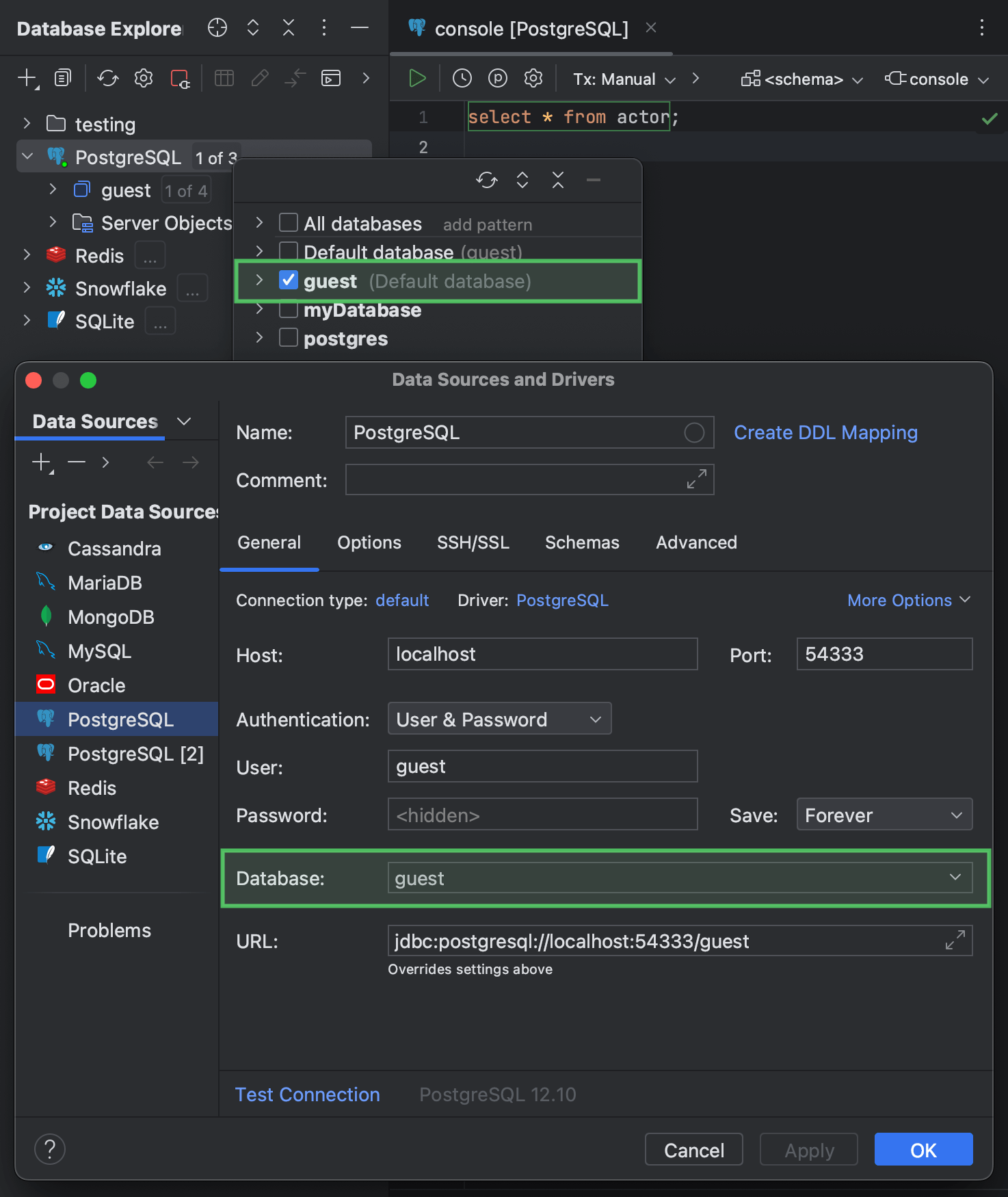 Schemas | DataGrip Documentation