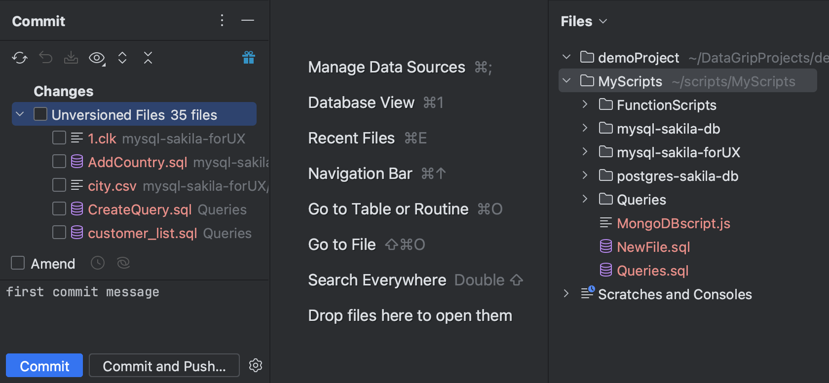 Start A Github Project In Datagrip Datagrip Documentation