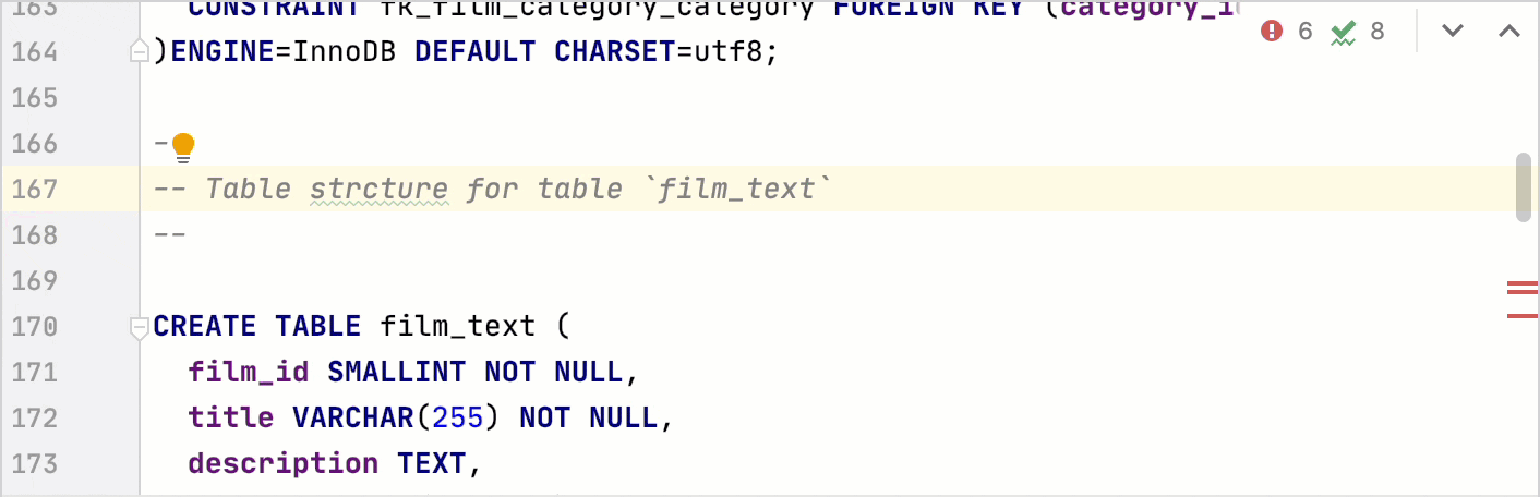 Spellchecking | DataGrip Documentation