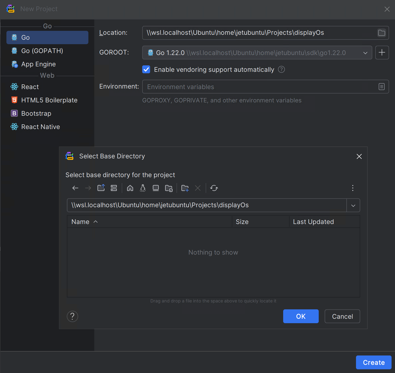WSL | GoLand Documentation
