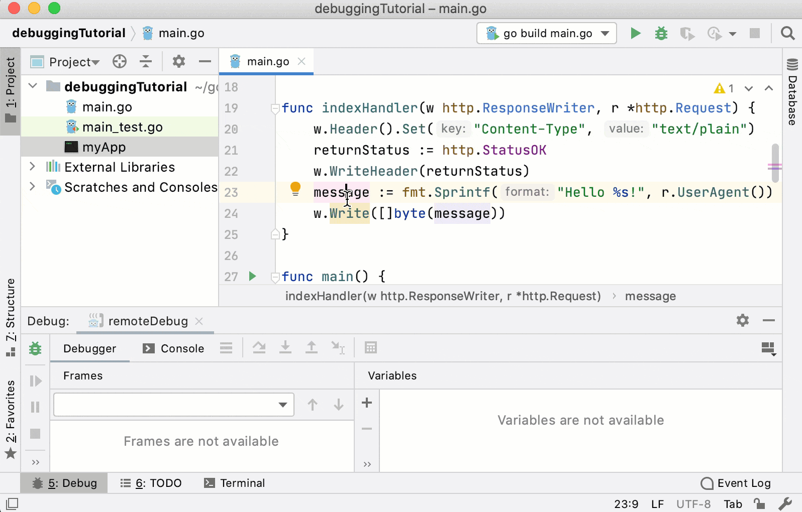 Attach to running Go processes with the debugger | GoLand Documentation