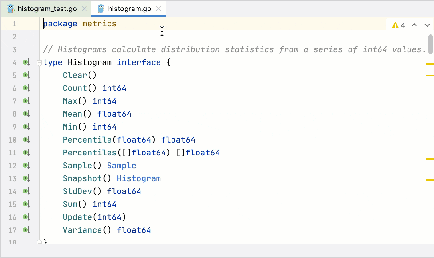 Editor basics | GoLand Documentation