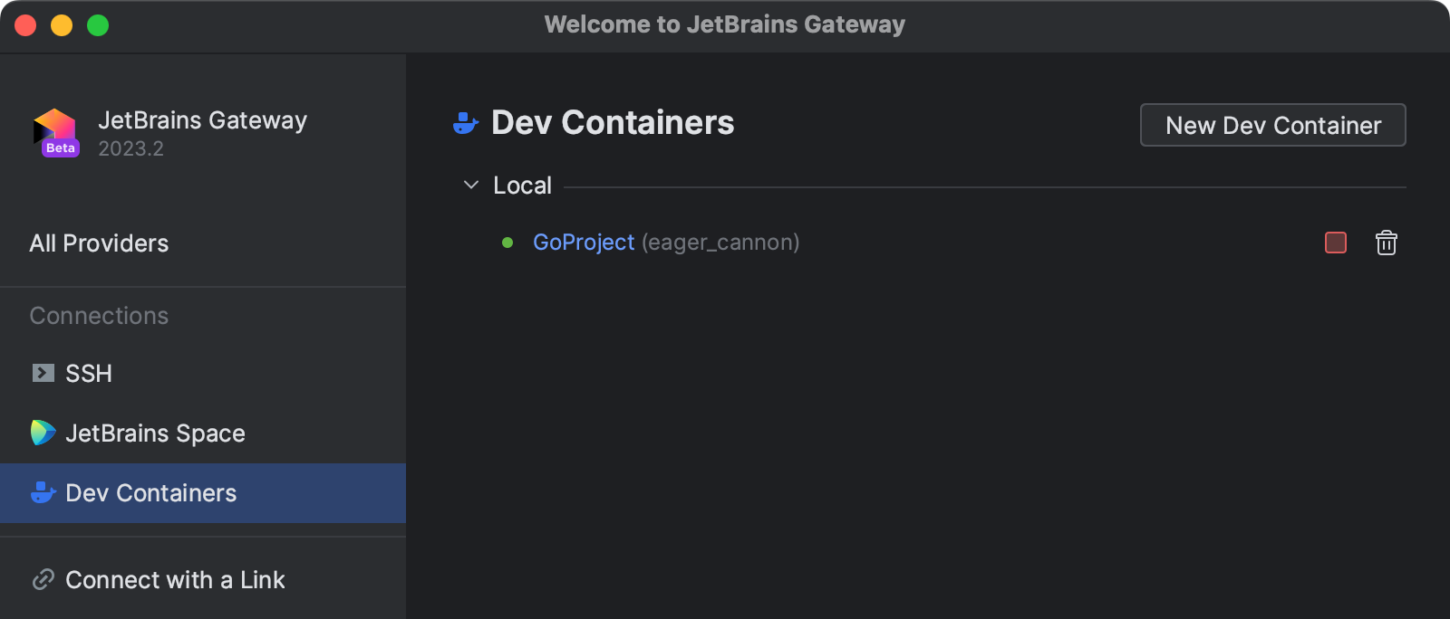 Dev Containers | GoLand Documentation
