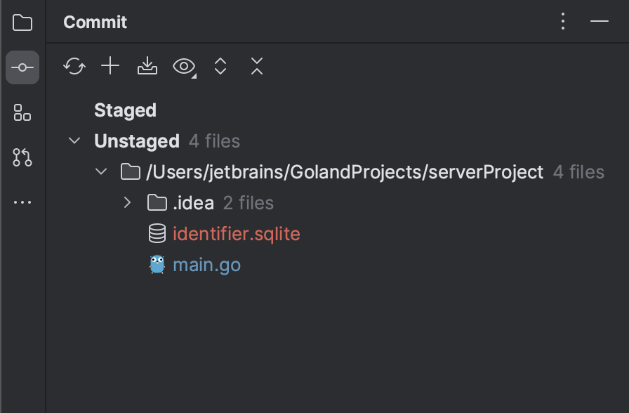 Commit and push changes to Git repository | GoLand Documentation