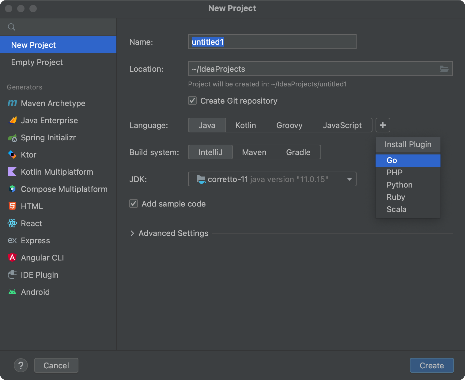 Go | IntelliJ IDEA Documentation