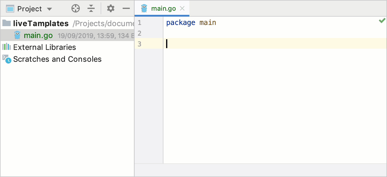 Live templates | GoLand Documentation