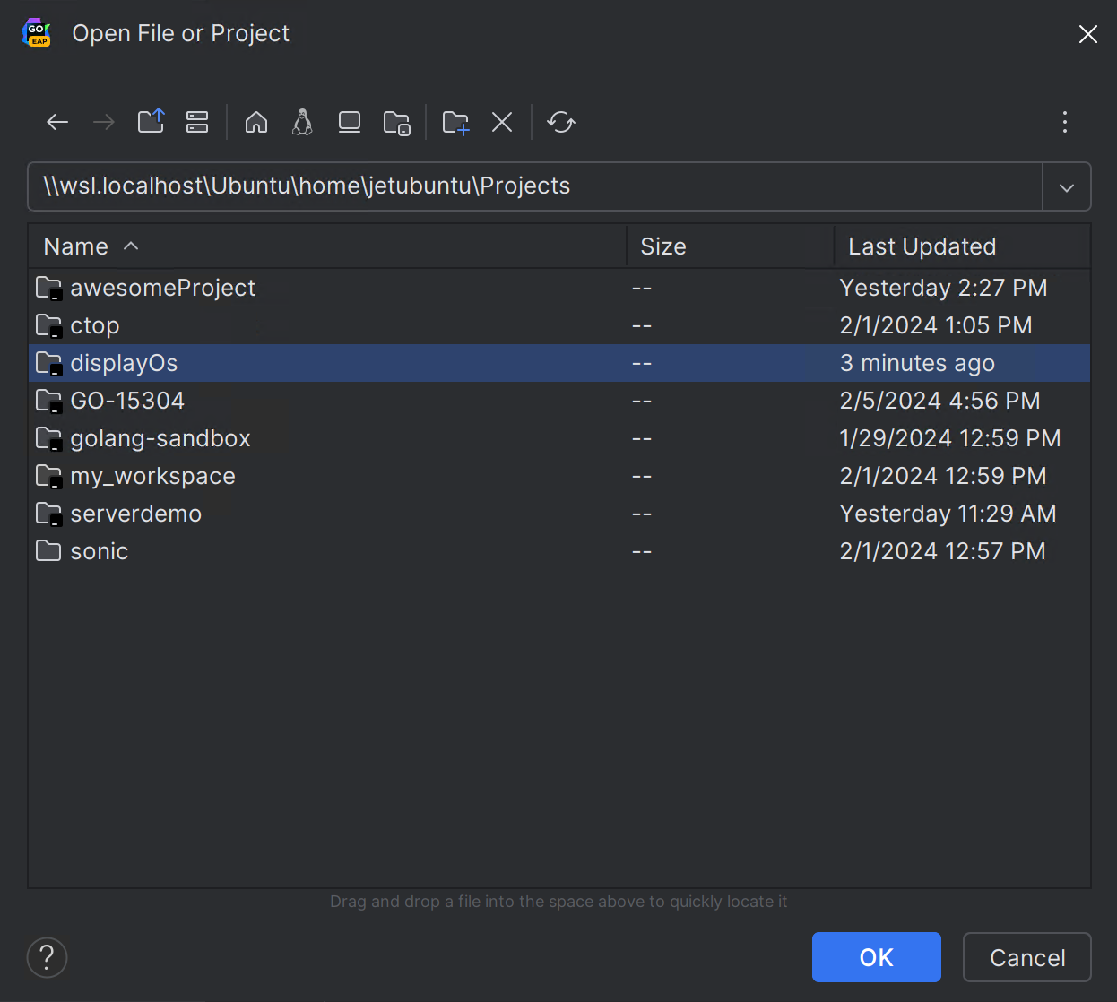 WSL | GoLand Documentation