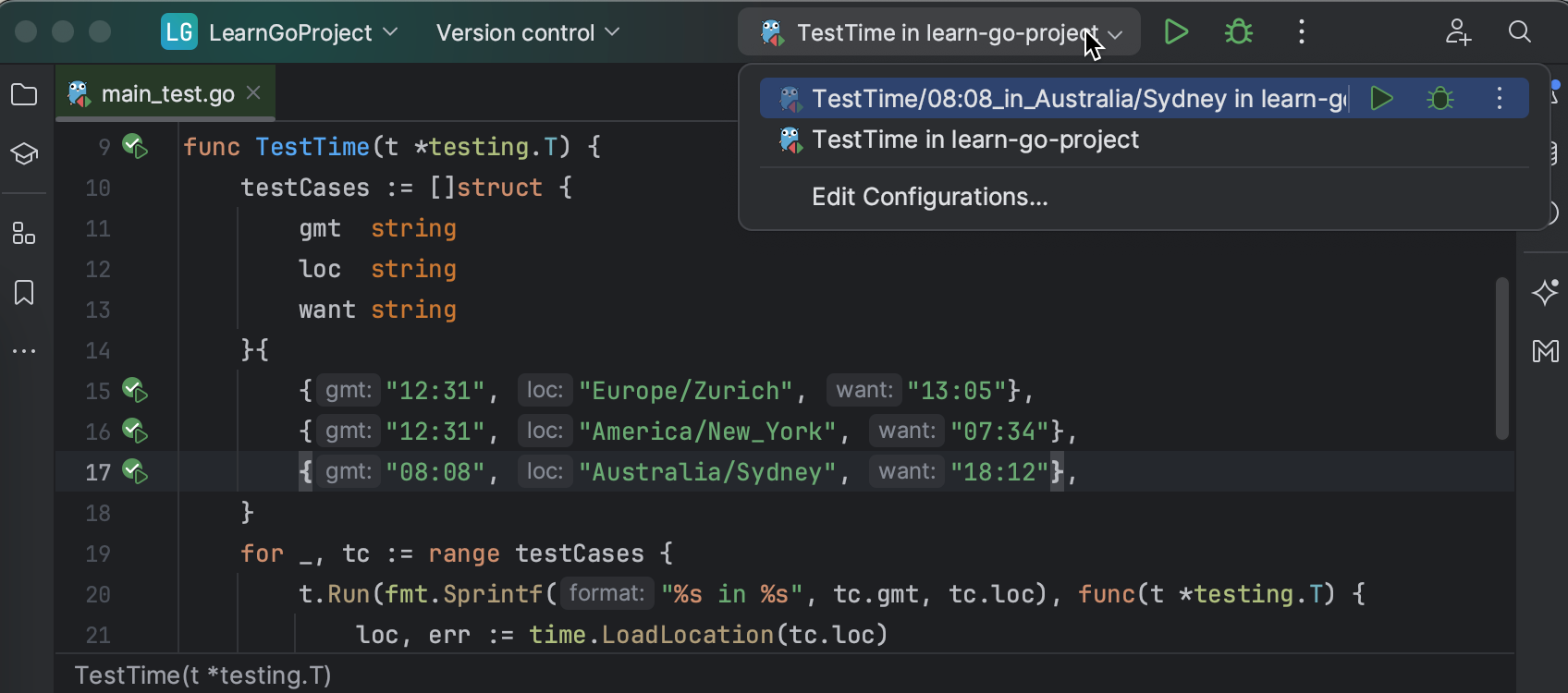Run tests | GoLand Documentation
