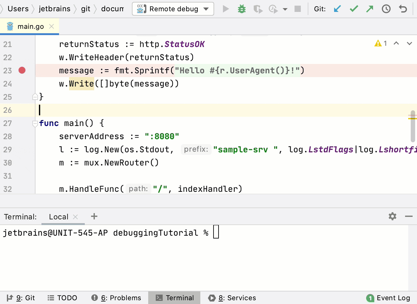Attach to running Go processes with the debugger | GoLand Documentation