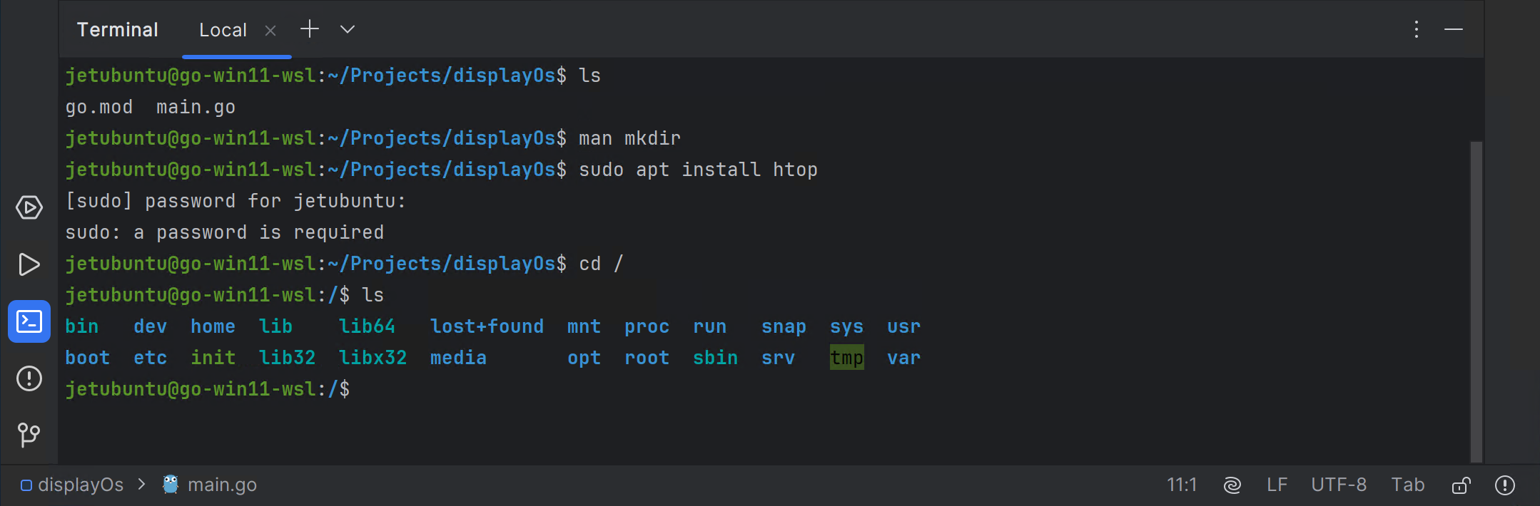 WSL | GoLand Documentation